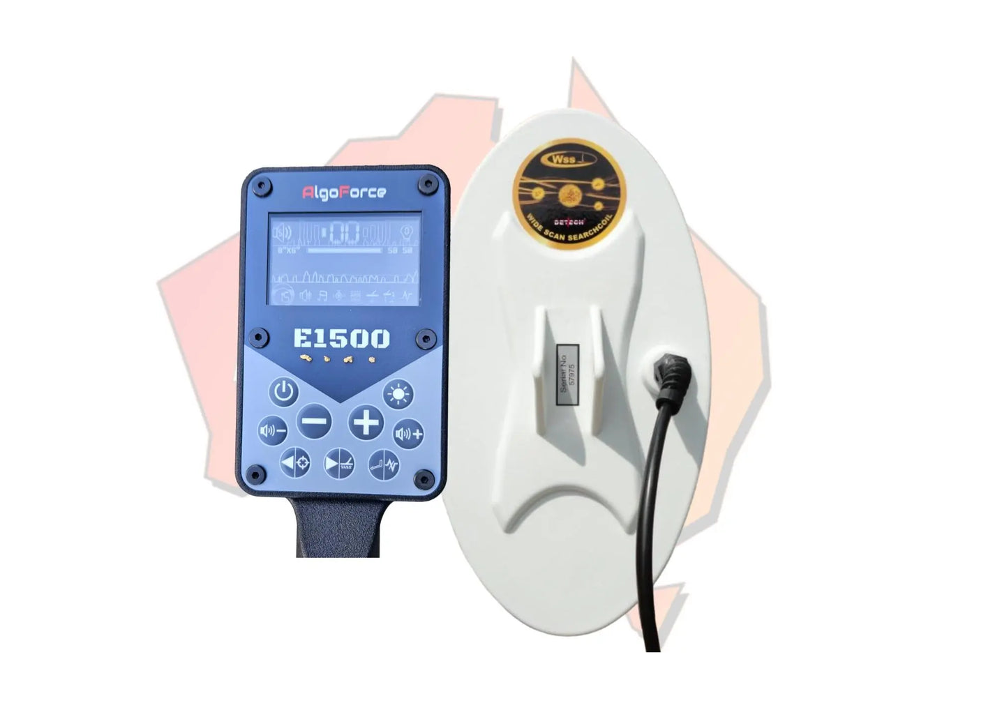 AlgoForce E1500 Pulse Induction Detector. - Aussie Detectorist